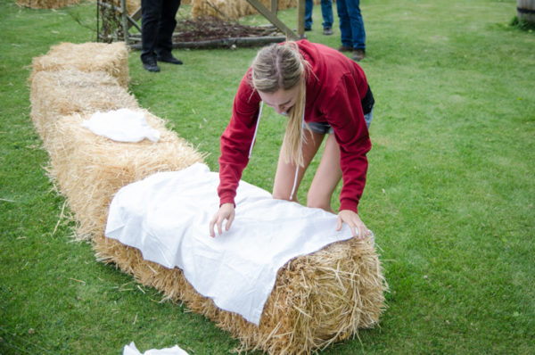 DIY Hay Bail Seating on a Budget!