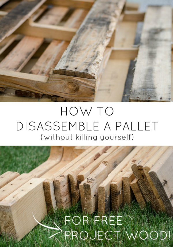 How I disassemble a pallet without a sawsall- tutorial to take apart a ...