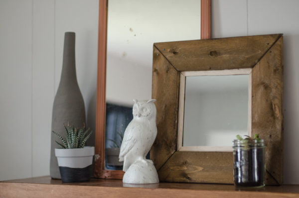 DIY Rustic Mirror for $5 - Lemon Thistle