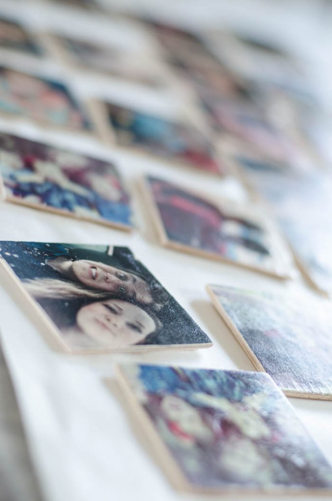 DIY Wooden Photo Memory - Lemon Thistle