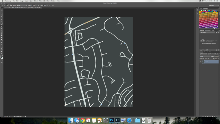 DIY Custom Street Maps Wall Art - Lemon Thistle