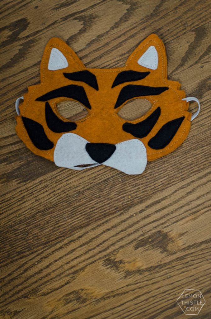 DIY Felt Animal Masks- 6 Printable Templates