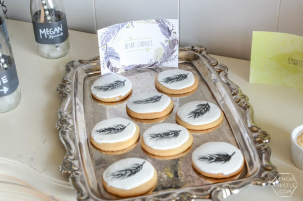 Miss to Mrs Black and White Boho Party - Lemon Thistle