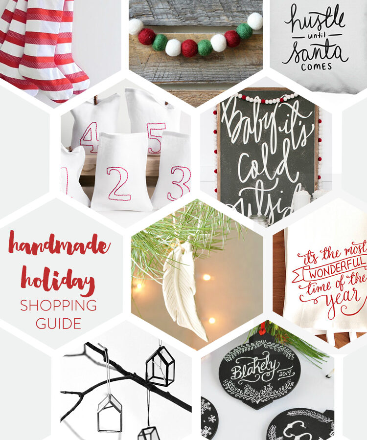 Handmade Holiday Decor Shopping Guide (Giveaway!) - Lemon Thistle