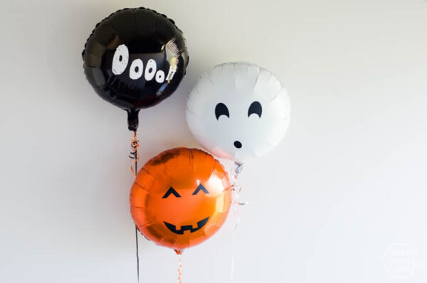 DIY Spooky Foil Balloons for Halloween - Lemon Thistle
