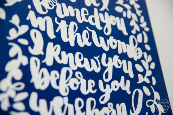DIY Reverse Vinyl Quotes (and design!) - Lemon Thistle