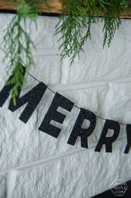 DIY Felt Letter Christmas Garland - Lemon Thistle