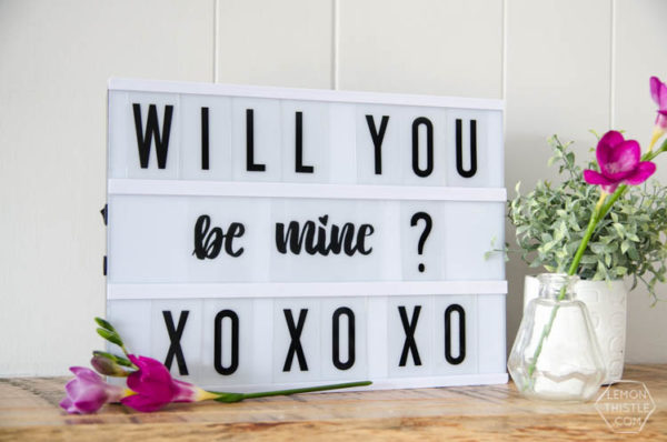 Handlettered DIY Lightbox Inserts (plus free handlettered template ...