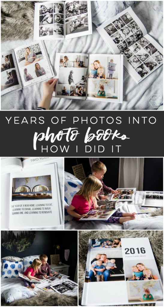 Modern Yearly Photobooks- & organizing years of photos - Lemon Thistle