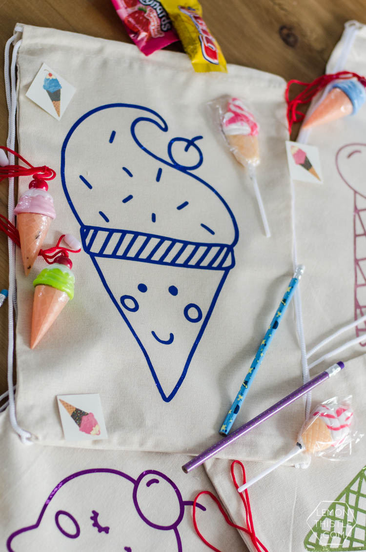 Ice Cream Party Bags Activity - Lemon Thistle