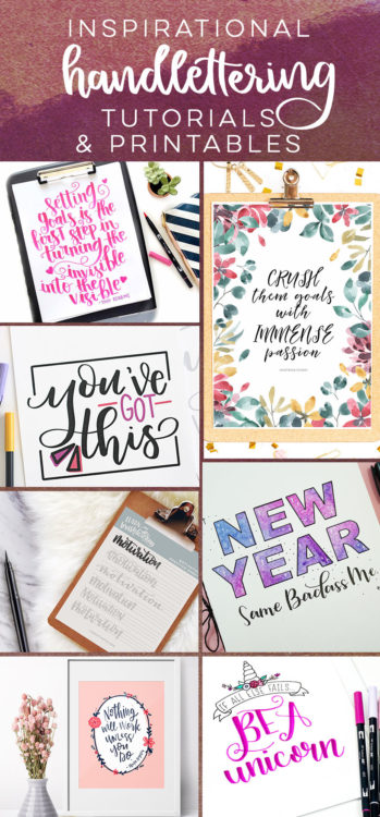Motivation Hand Lettering Printable Practice Sheet - Lemon Thistle