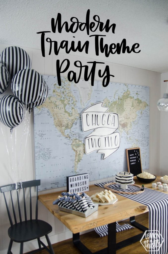 Chugga Two Two! Modern Train Themed Birthday Party - Lemon Thistle