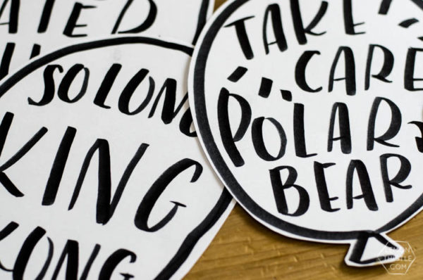 Simple Going Away Party Decor - Goodbye Balloons! - Lemon Thistle