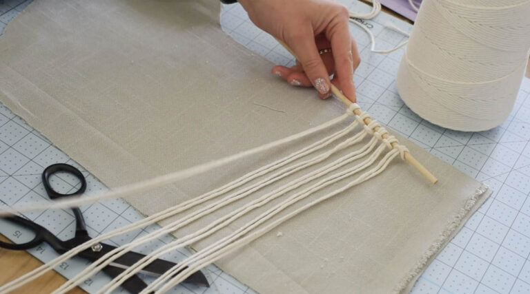 DIY Macrame Stocking - Lemon Thistle