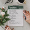 Mistletoe Printable Hand Lettering Practice Sheet - Lemon Thistle