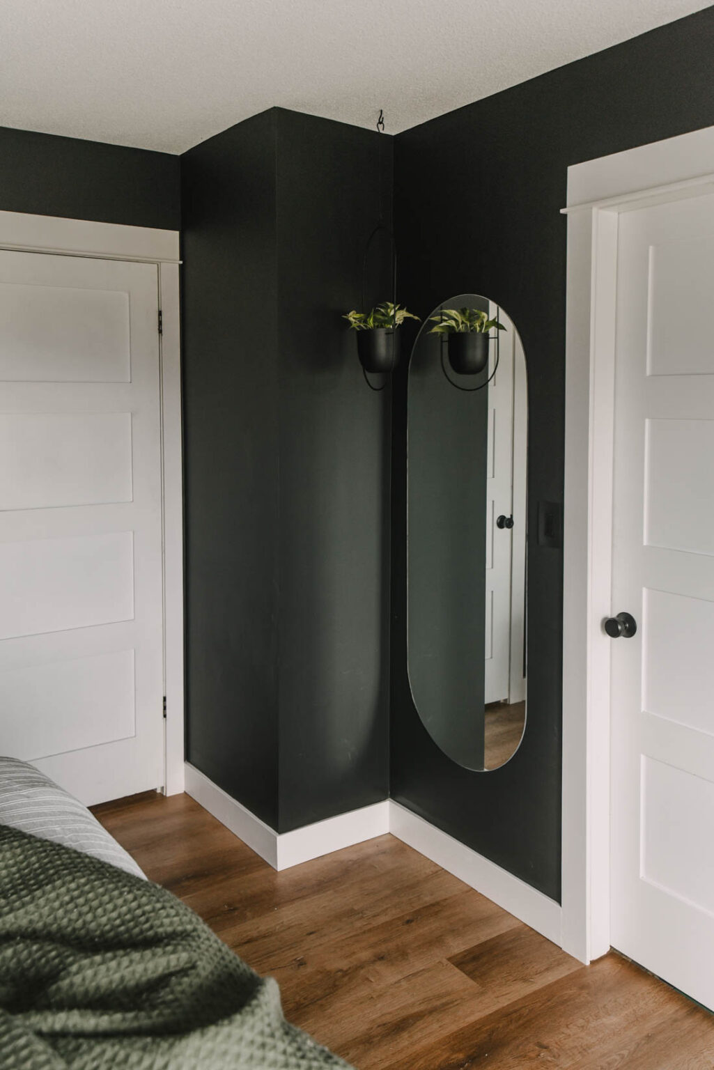 Moody Black Bedroom Makeover - Lemon Thistle