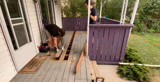 Weekend Wooden Deck Refresh - Lemon Thistle