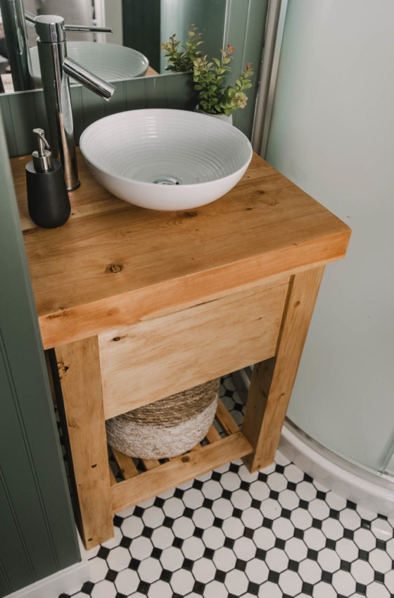 Rustic DIY Wood Vanity - Lemon Thistle