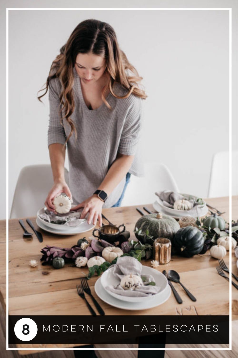 8 Modern Fall Tablescape Ideas - Lemon Thistle