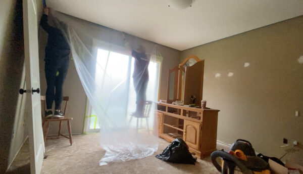 Beginner guide to Painting Interior walls with a Sprayer - Lemon Thistle