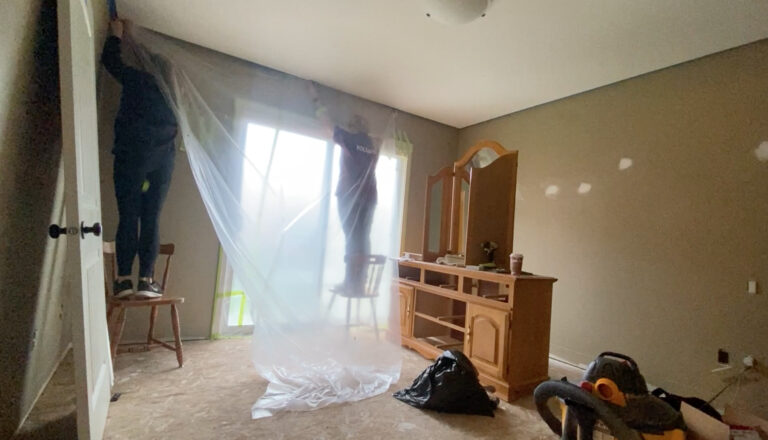 Beginner guide to Painting Interior walls with a Sprayer - Lemon Thistle