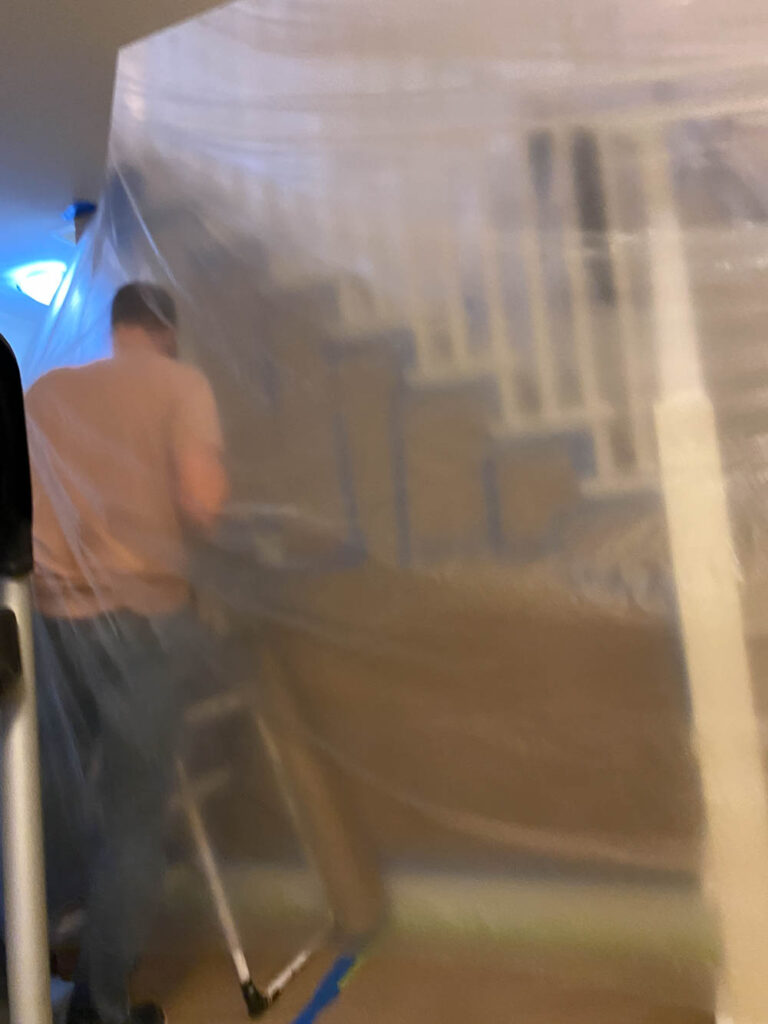 Beginner guide to Painting Interior walls with a Sprayer - Lemon Thistle