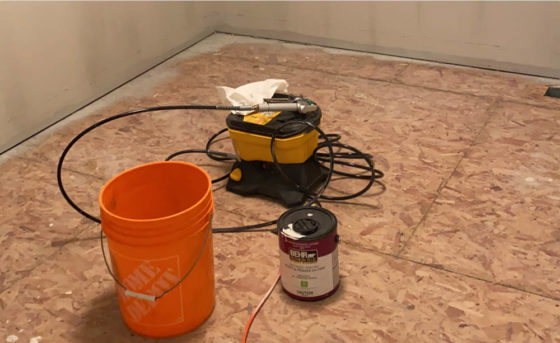 Beginner guide to Painting Interior walls with a Sprayer - Lemon Thistle
