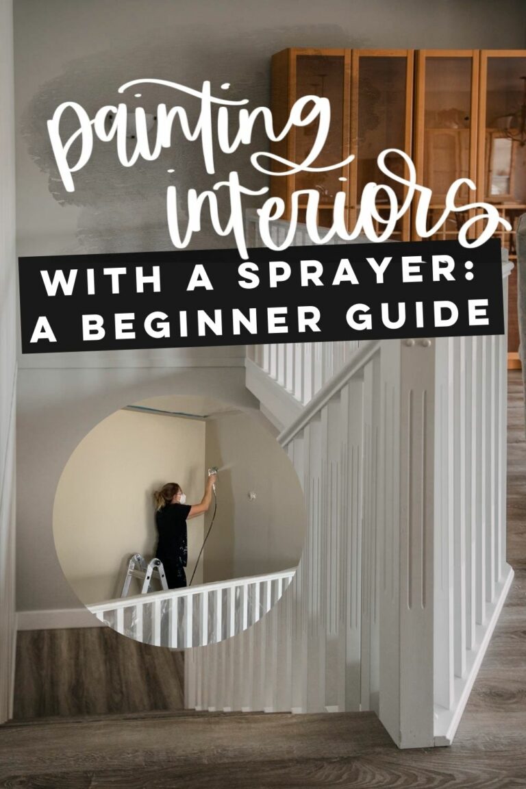 Beginner guide to Painting Interior walls with a Sprayer - Lemon Thistle