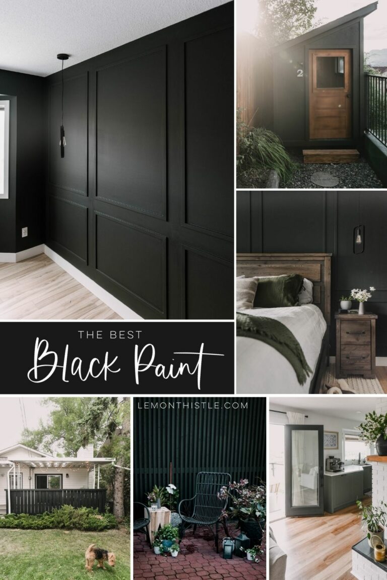 The Best Black Paint for your Home Projects - Lemon Thistle