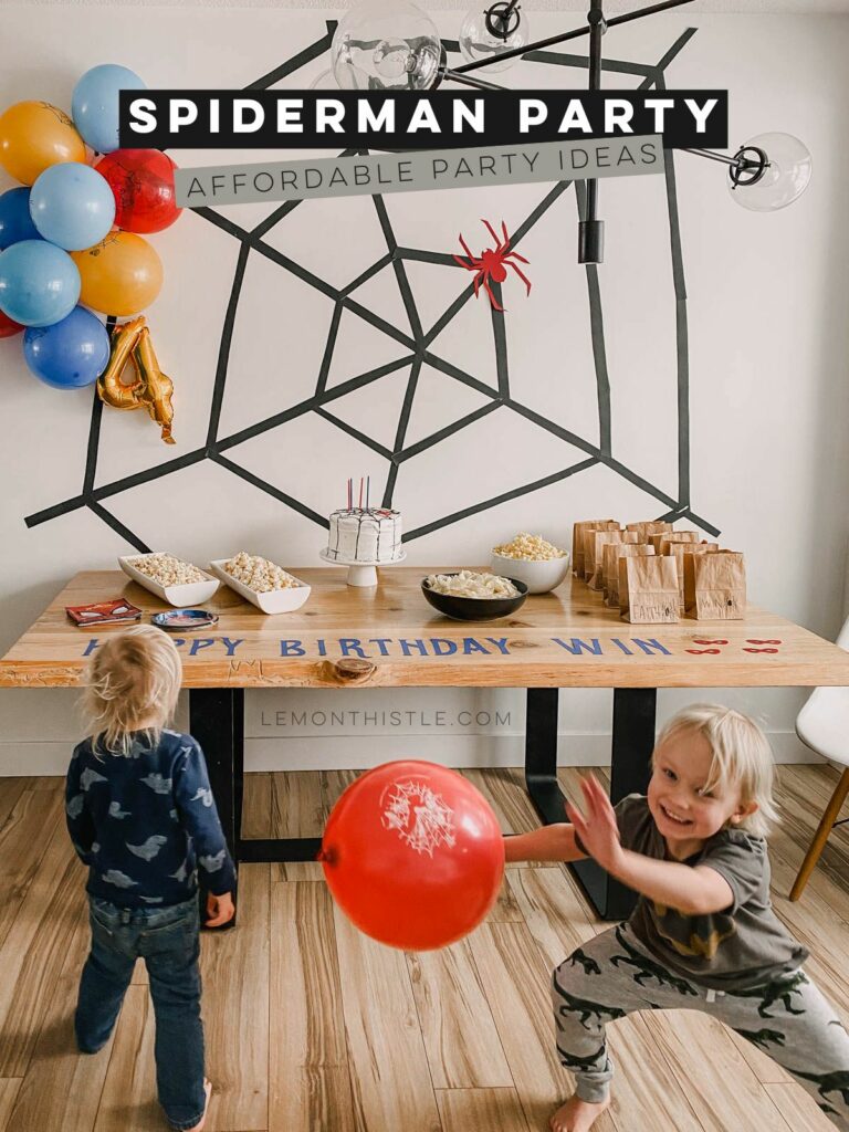 Modern Spiderman Birthday Party Ideas - Lemon Thistle