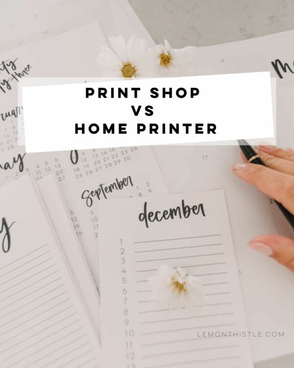 How to Print Free Printables - Lemon Thistle