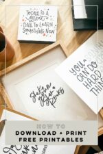 How to Print Free Printables - Lemon Thistle