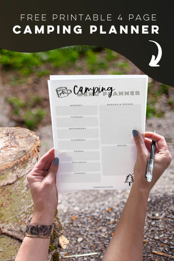The Flexible Family Camping Checklist Printable Planner